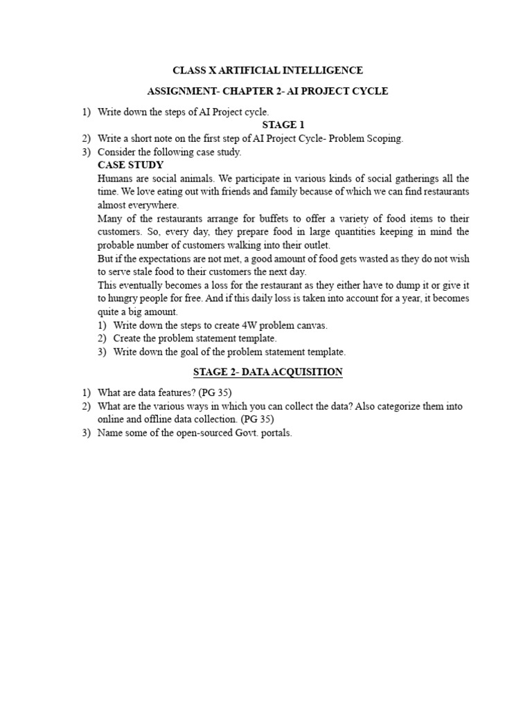 CH2_AI_PROJECT_CYCLE | PDF | Machine Learning | Computational Neuroscience