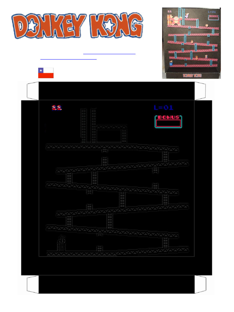 Microsoft Word - Donkey Kong Papercraft Diorama | PDF