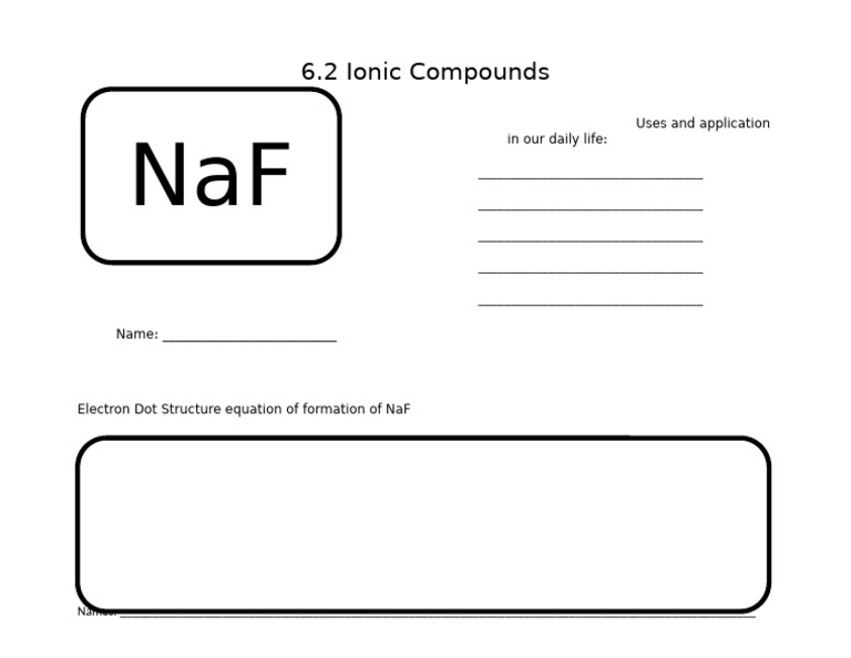 Ionic Compounds in Daily Life | PDF