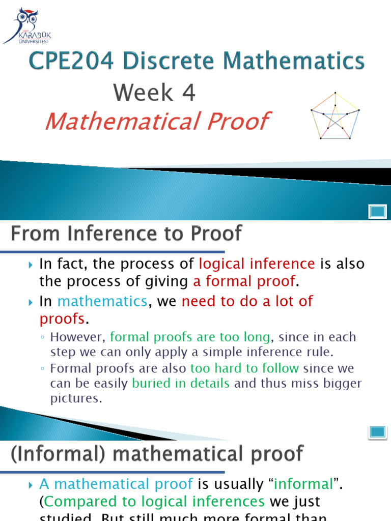 CPE204 Discrete Mathematics (Week 4) - Part1 | PDF | Theorem ...