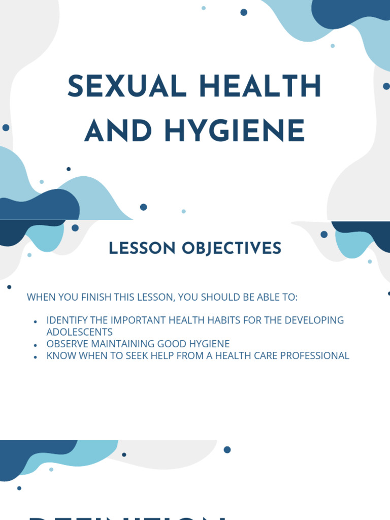Sexual Health and Hygiene | PDF | Shaving | Perspiration