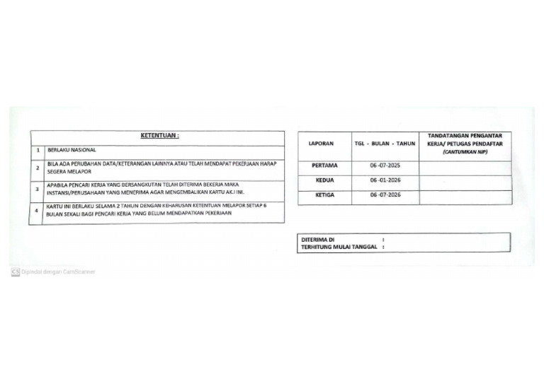 Depnaker Belakang | PDF