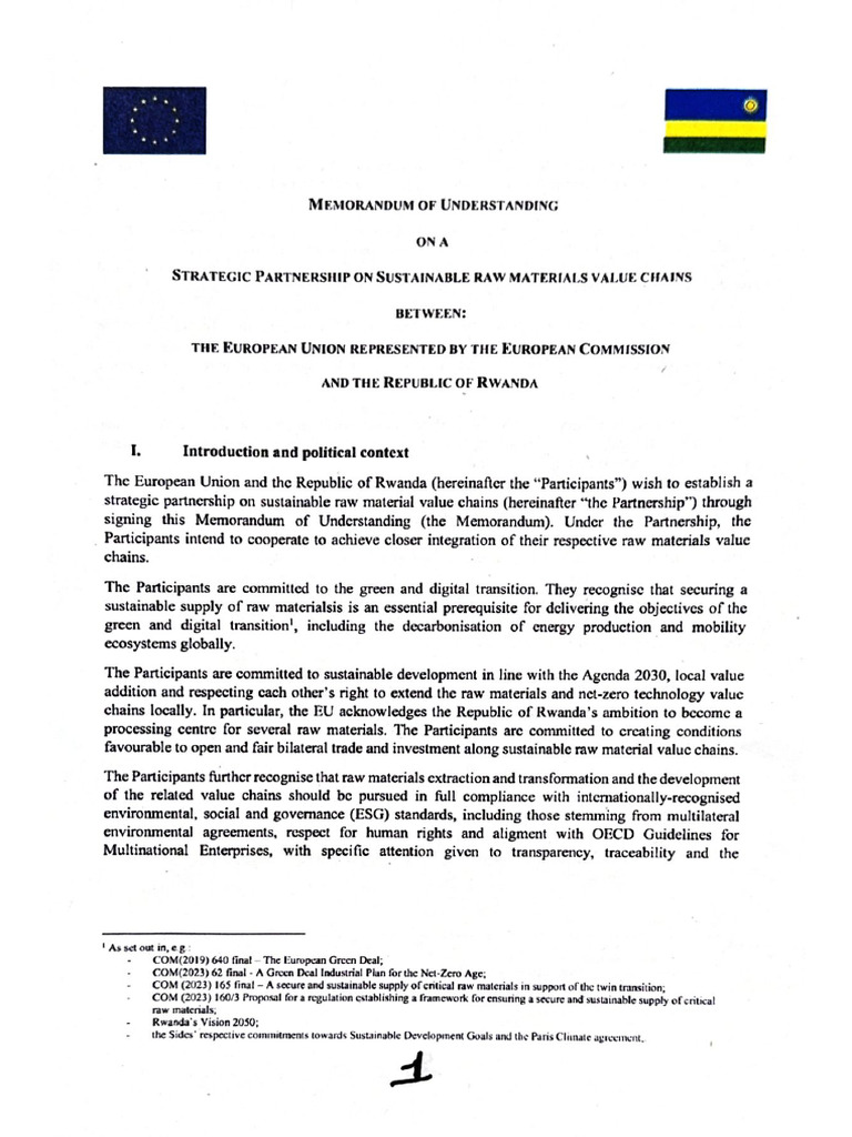 Accord UE- Rwanda | PDF