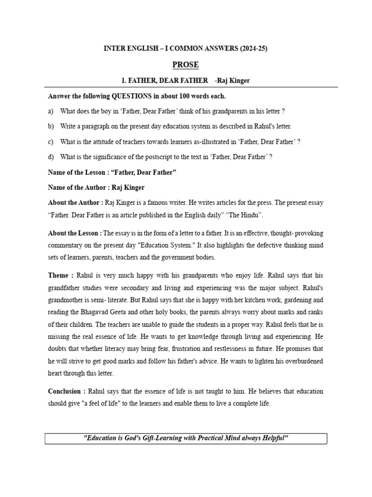 English 1yr Notes - PDF Final | PDF | Poetry