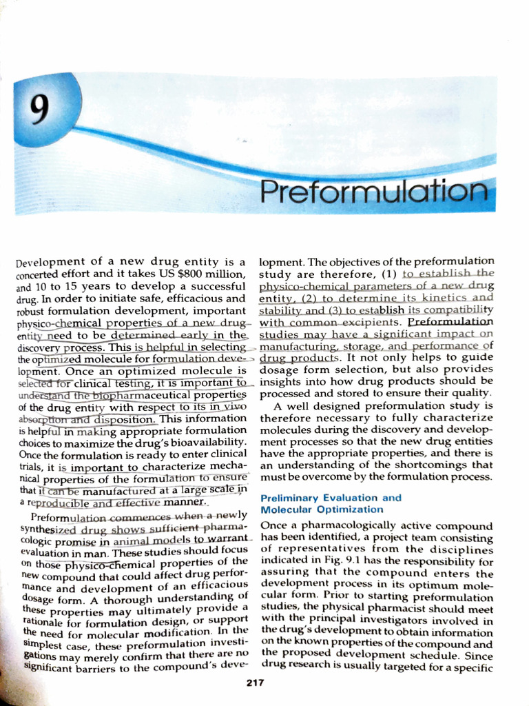 Preformulation (Lachman Lieberman's) | PDF