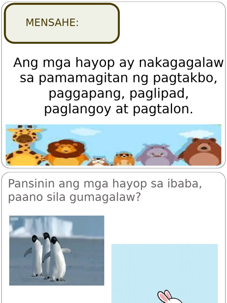 How Do Animals Move | PDF