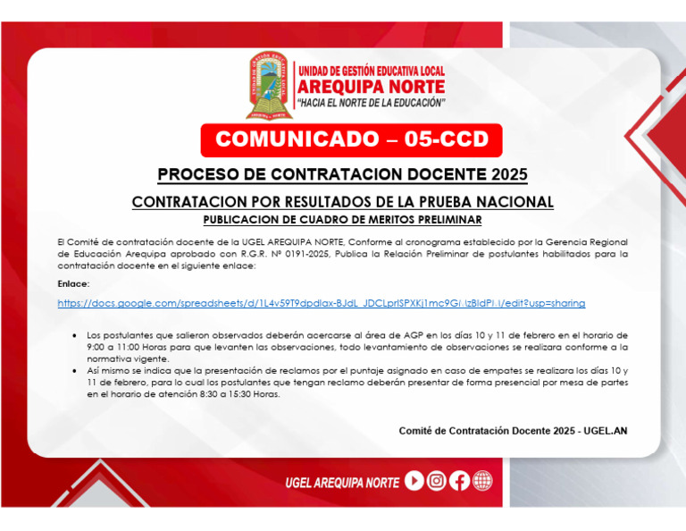 COMUNICADO-05-CCD | PDF