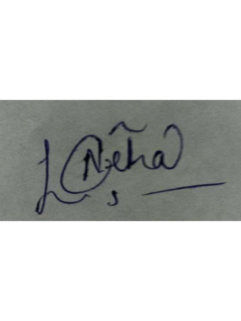 Neha Sign | PDF