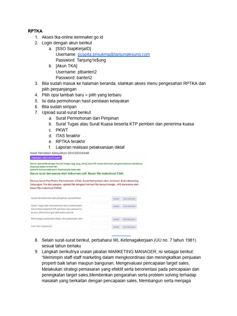Guide Perpanjangan Itas | PDF