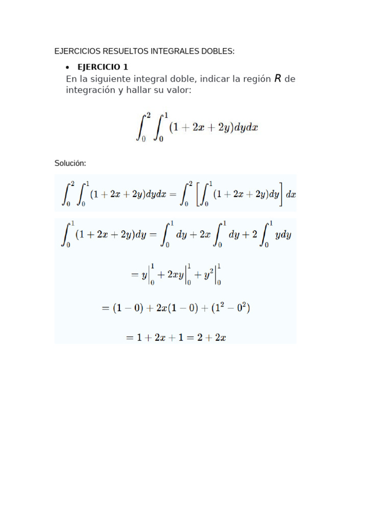 Ejercicios Calculo Dobles Derivadas | PDF