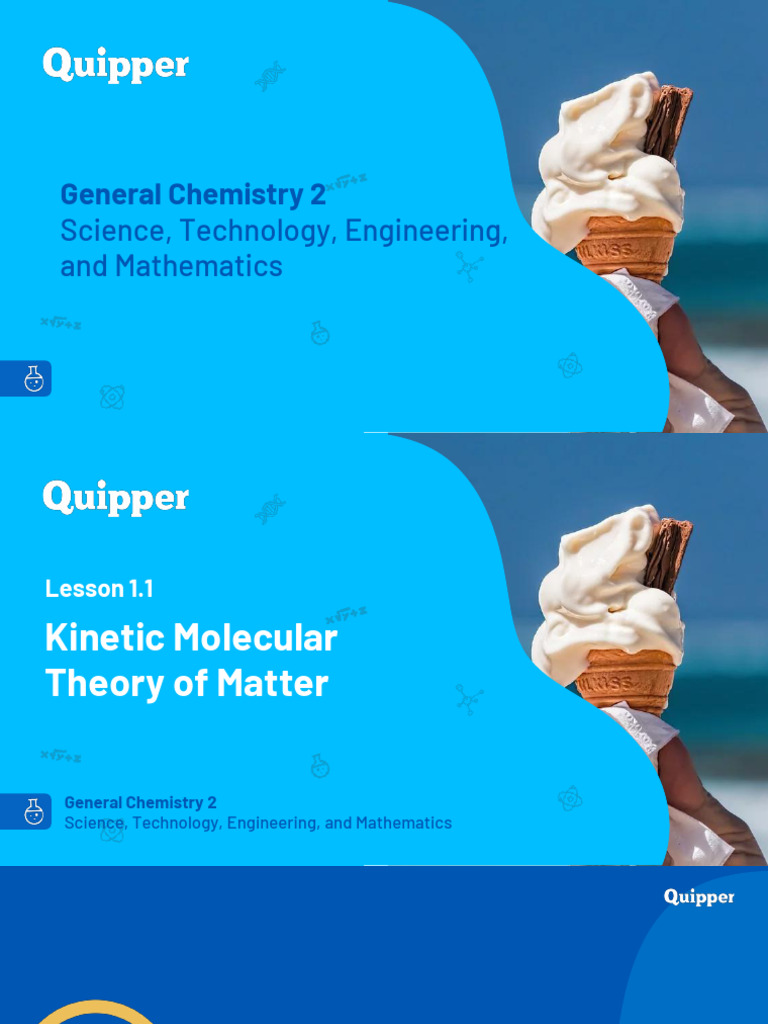 Kinetic Molecular Theory of Matter | PDF | Gases | Molecules