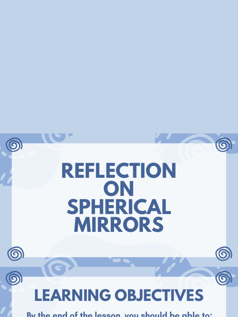 SPHERICAL-MIRRORS | PDF | Mirror | Optics