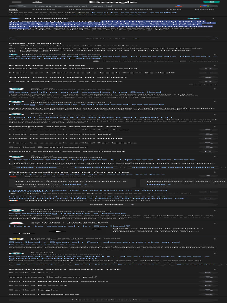 How To Search Scrid - Google Search | PDF | Scribd | Index Term