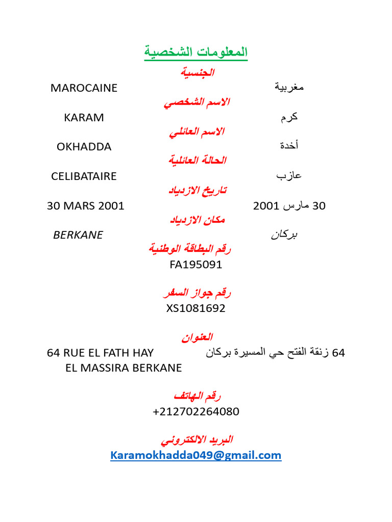 Dossier Deutsch Karam III4 | PDF