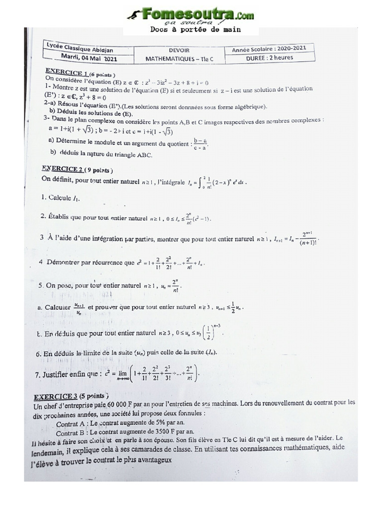 Math TC Re | PDF