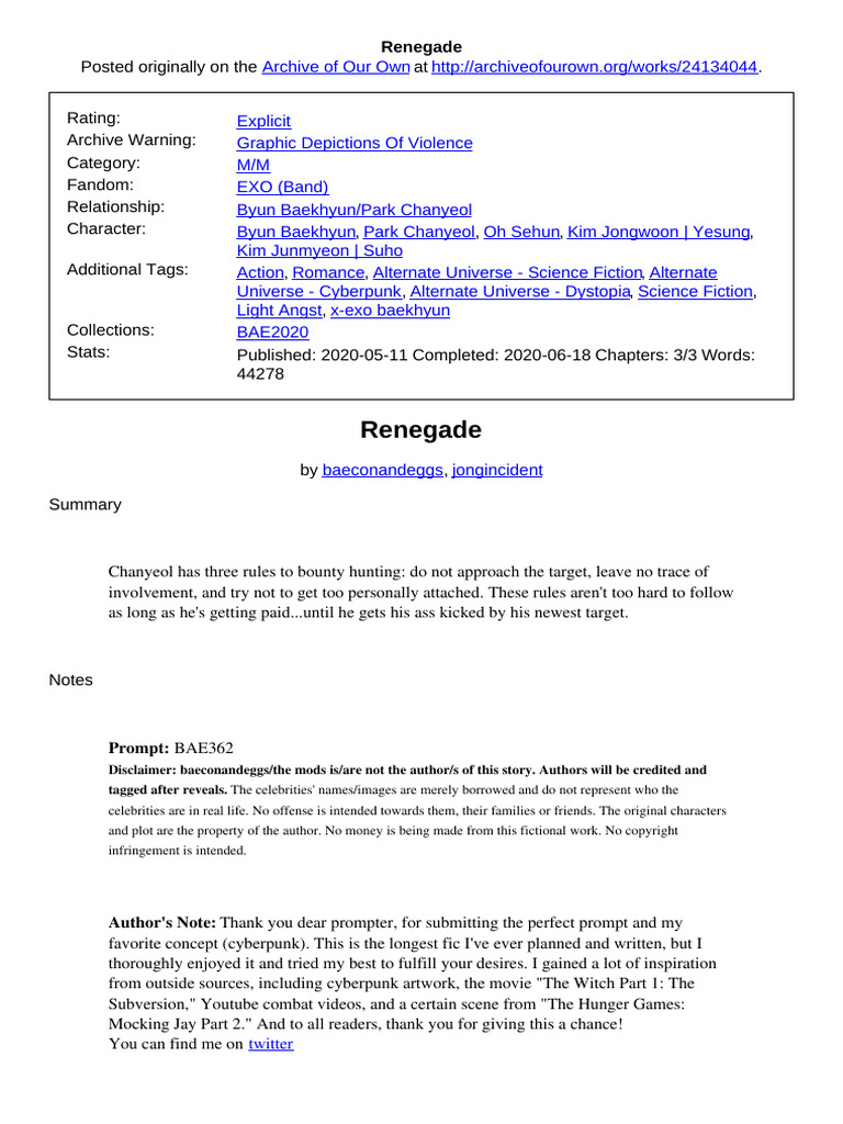 Renegade | PDF