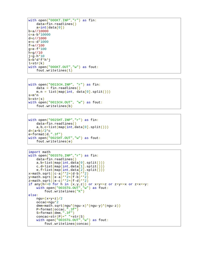 Python Scripts for Mathematical Calculations | PDF