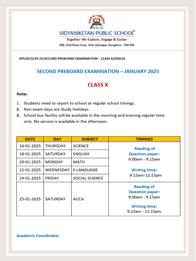 Timetable 87270 | PDF