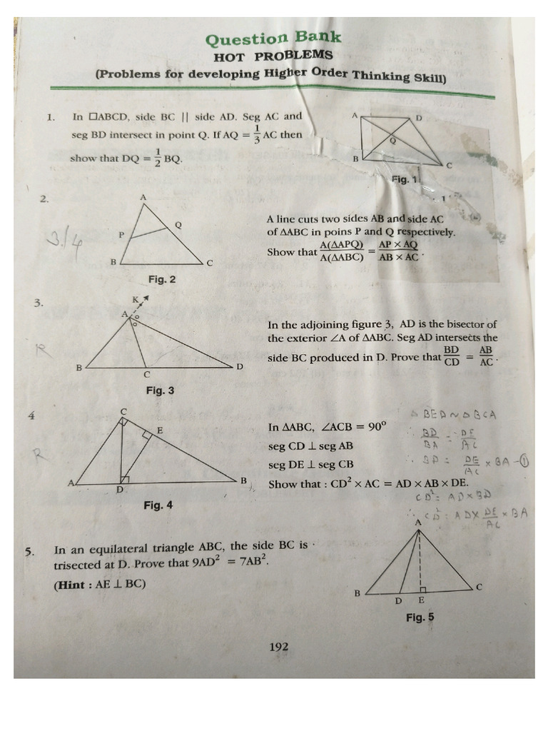 GEOMETRY HOTS QUESTIONS | PDF