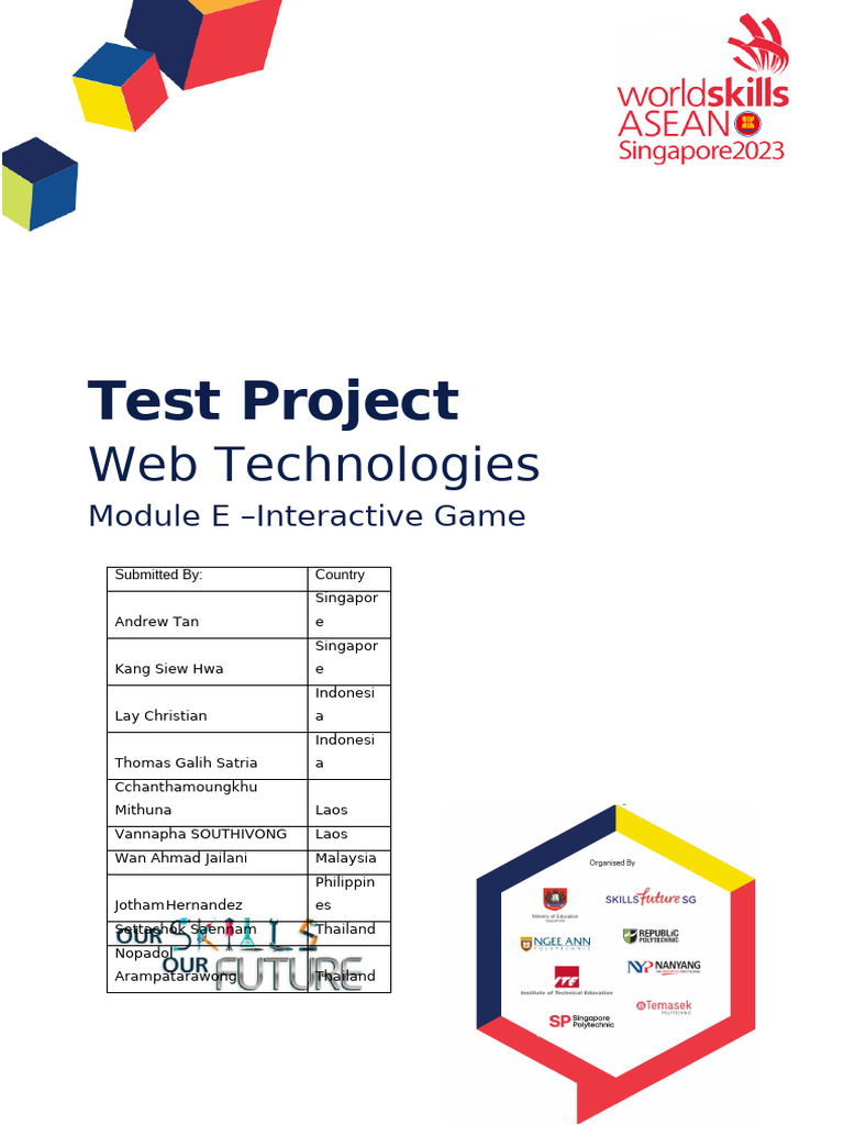 WSA2023 TP17 Web Technologies Module E V1.2 | PDF | Computer Keyboard ...