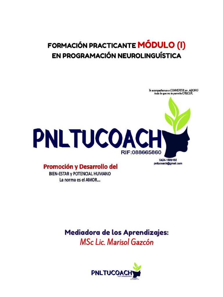 Modulo Material Complementario Formación Practicante | PDF | Programación neurolingüistica ...