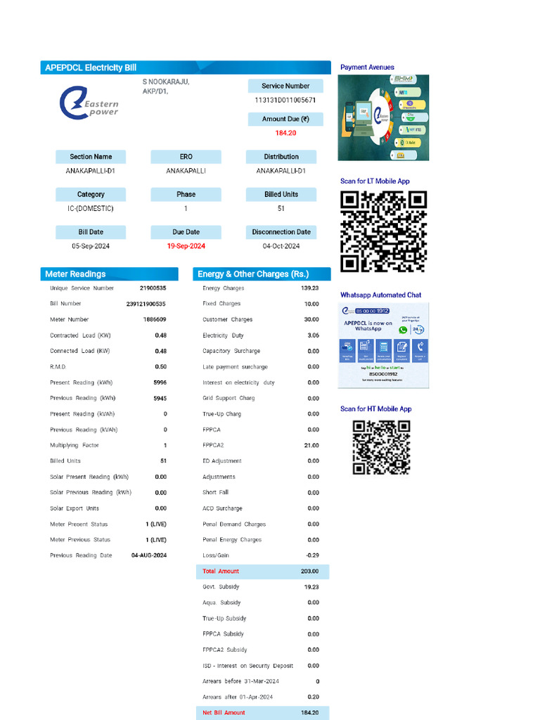 113131D011005671 Ebill | PDF