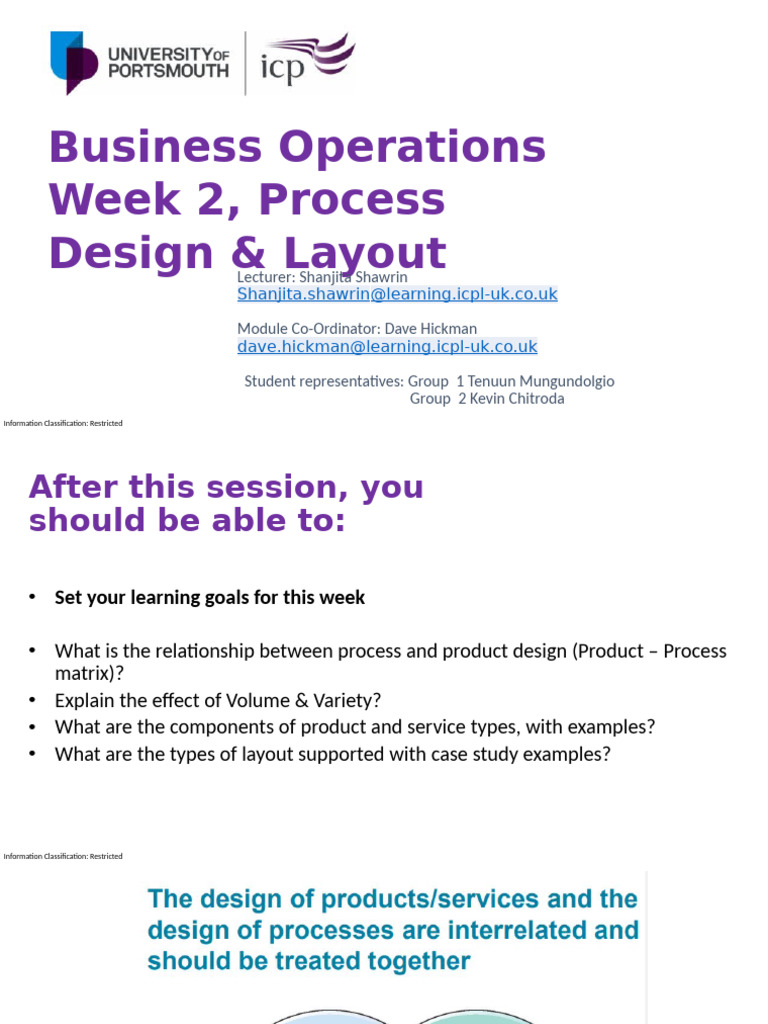L1BU106 2025 S1 Wk 2 Session 1 - Process Design Layout (2) | PDF | Innovation | Personal ...