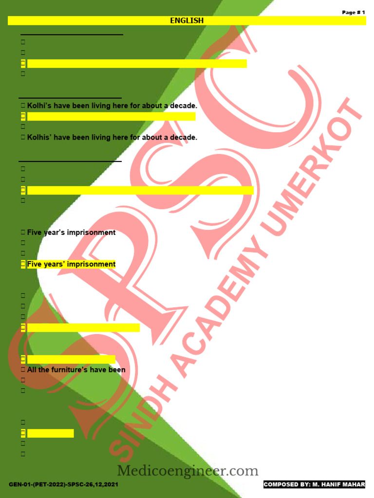 ALl Spcs Gts 2022 (Medicoengineer - Com) 1 | PDF | Gases | Bone