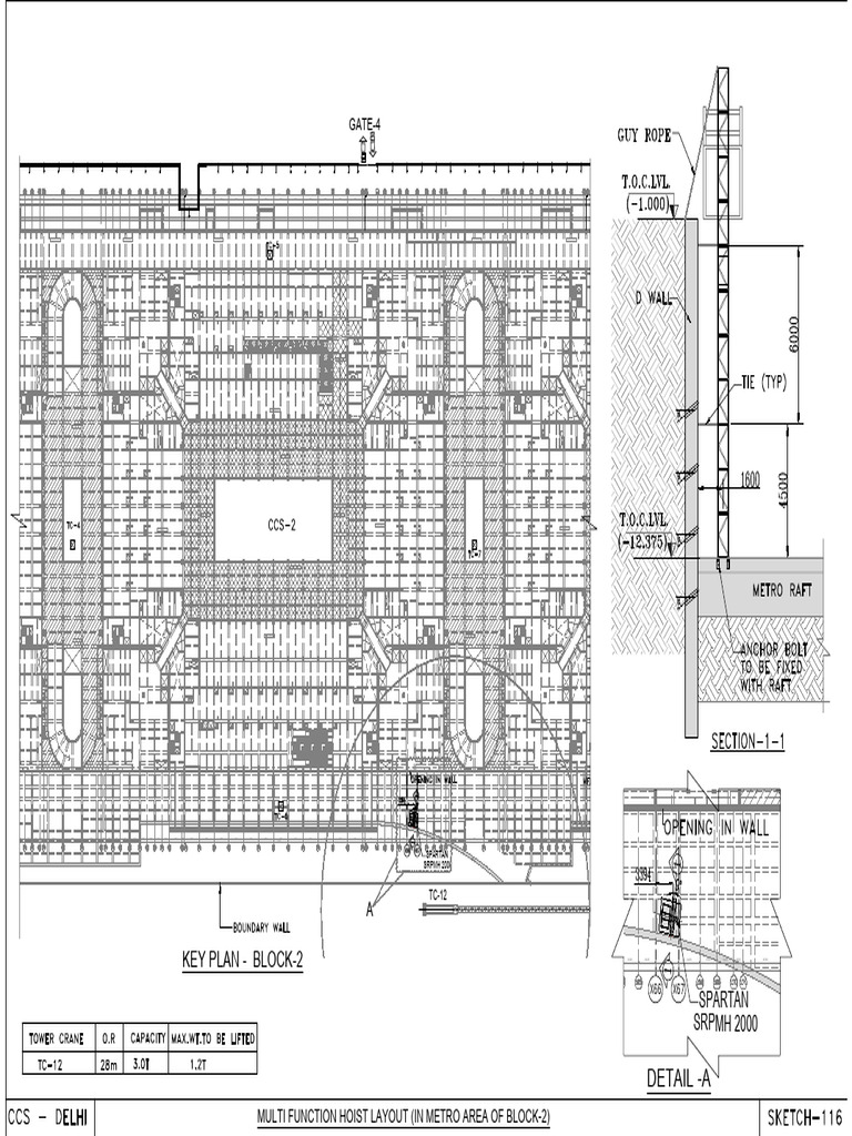 Metro Hoisting Layout for Block-2 | PDF