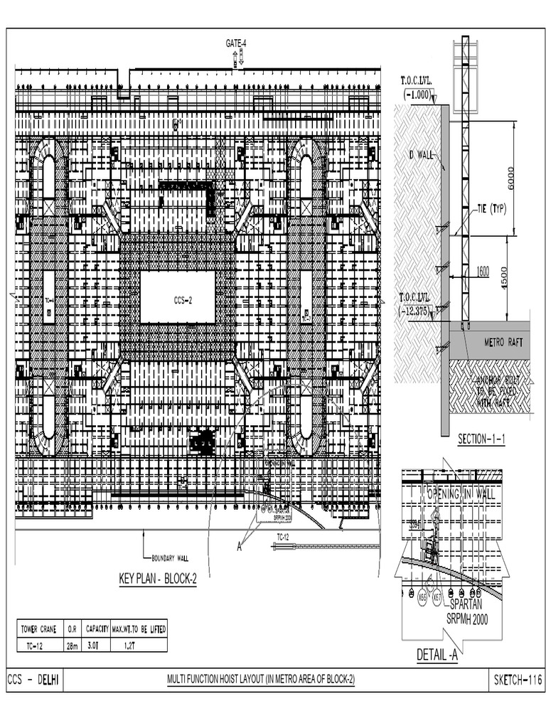 Multi-Function Hoist Layout Plan | PDF