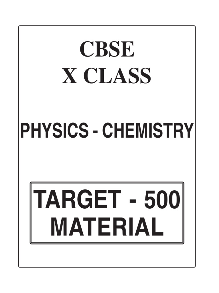 Physics Target 500 | PDF | Mirror | Refraction