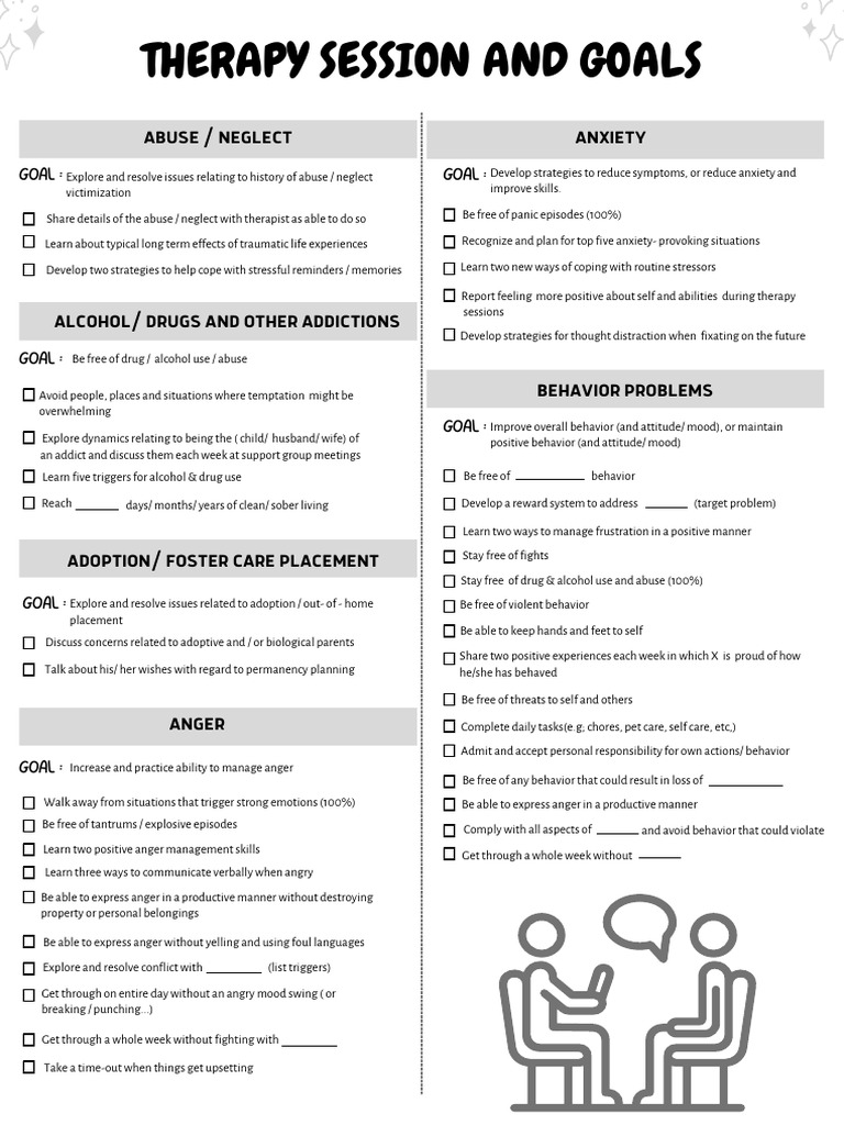 Therapy Goals for Overcoming Trauma and Addiction | PDF | Substance ...