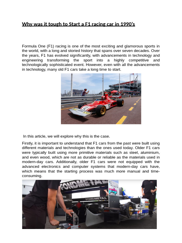 Formula One | PDF | Formula One | Engines