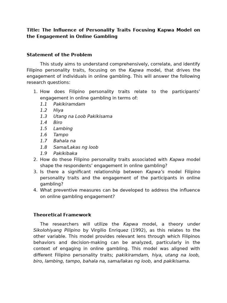FOR APPROVAL | PDF | Extraversion And Introversion | Psychological Theories
