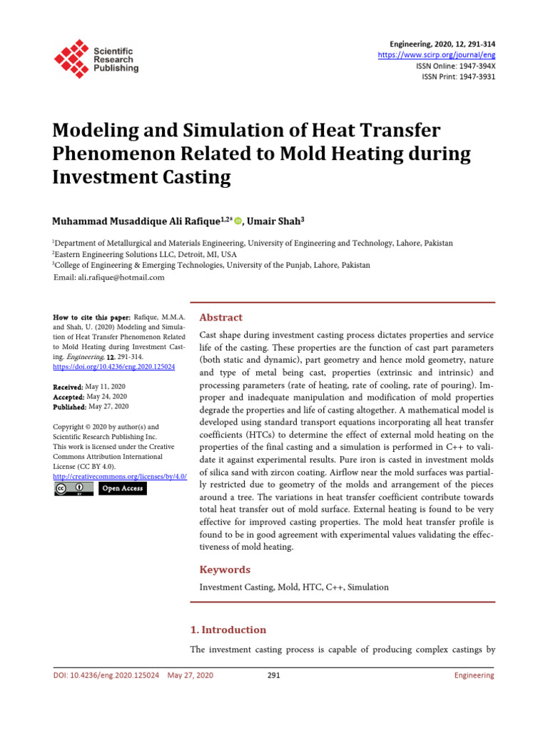 Modeling and Simulation of Heat Transfer Phenomeno | PDF | Heat ...