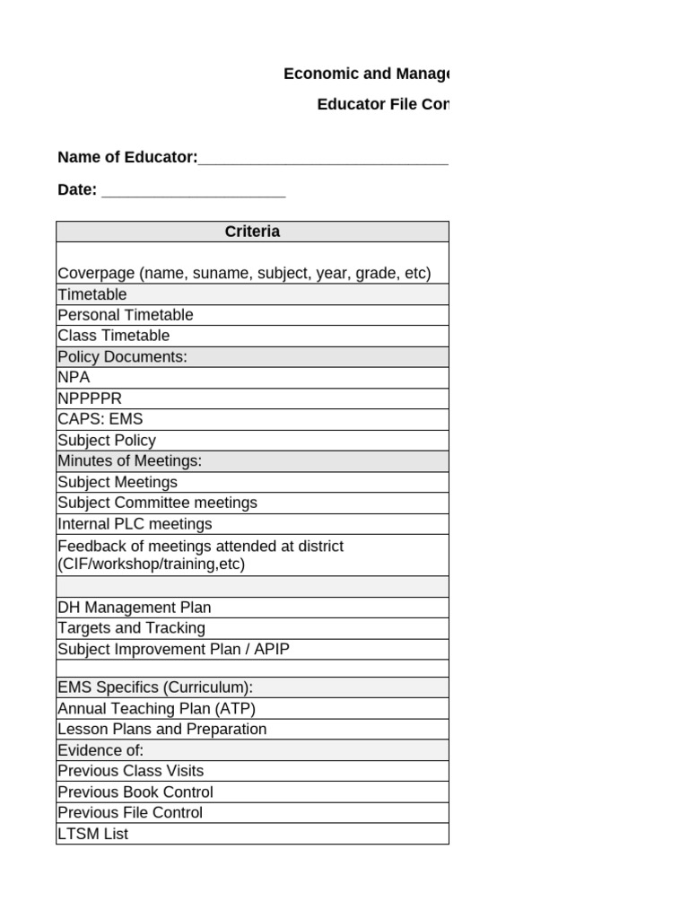 EMS - File Control 2025 Example | PDF