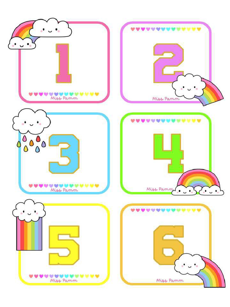 Calendario Arcoiris A Color MISS PAMM | PDF