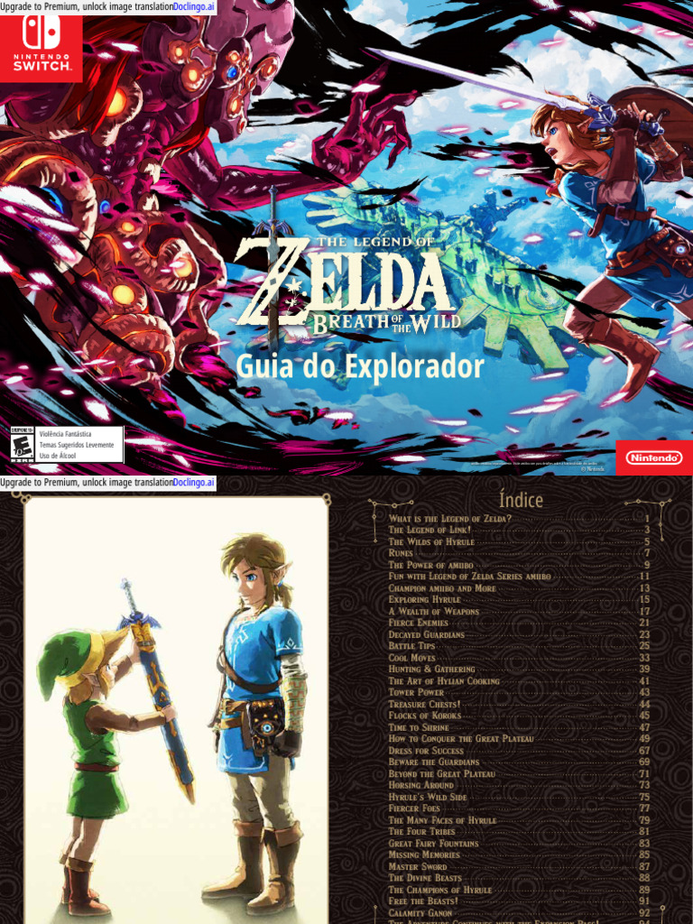 ExplorersGuide PT Doclingo - Ai | PDF | A Lenda de Zelda | Nintendo
