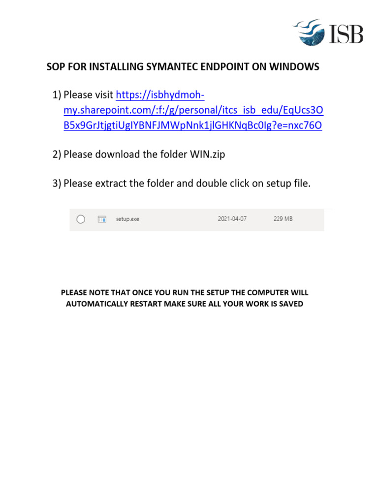 Install Symantec Endpoint on Windows | PDF
