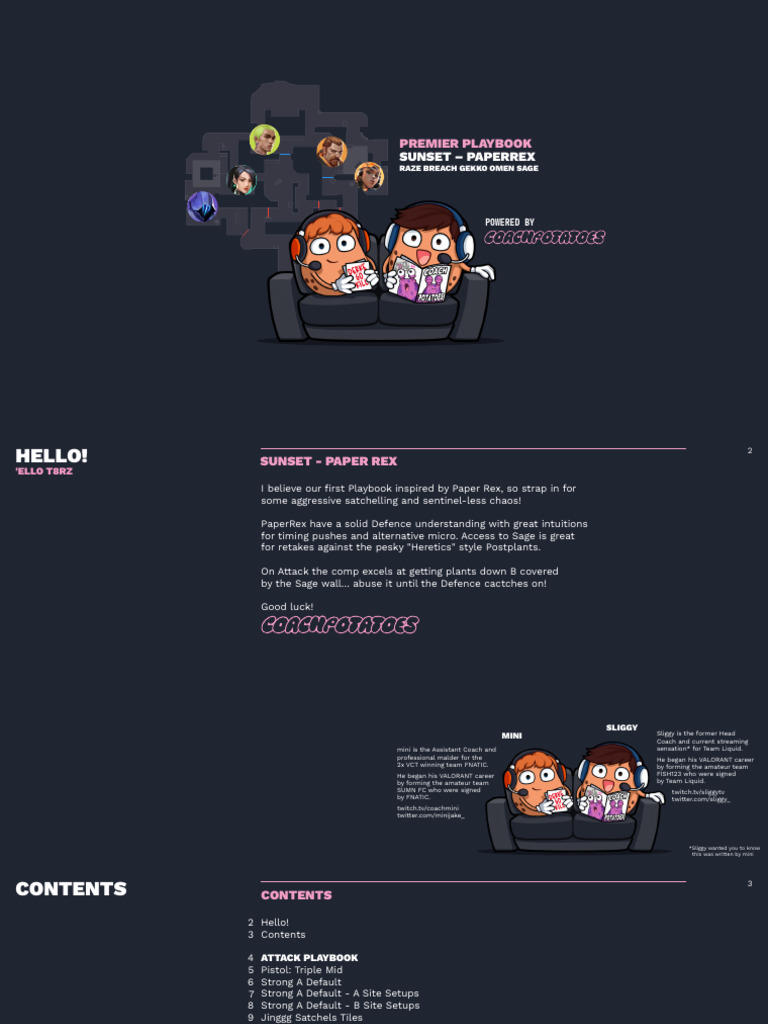 Coach Potatoes - PRX Sunset | PDF