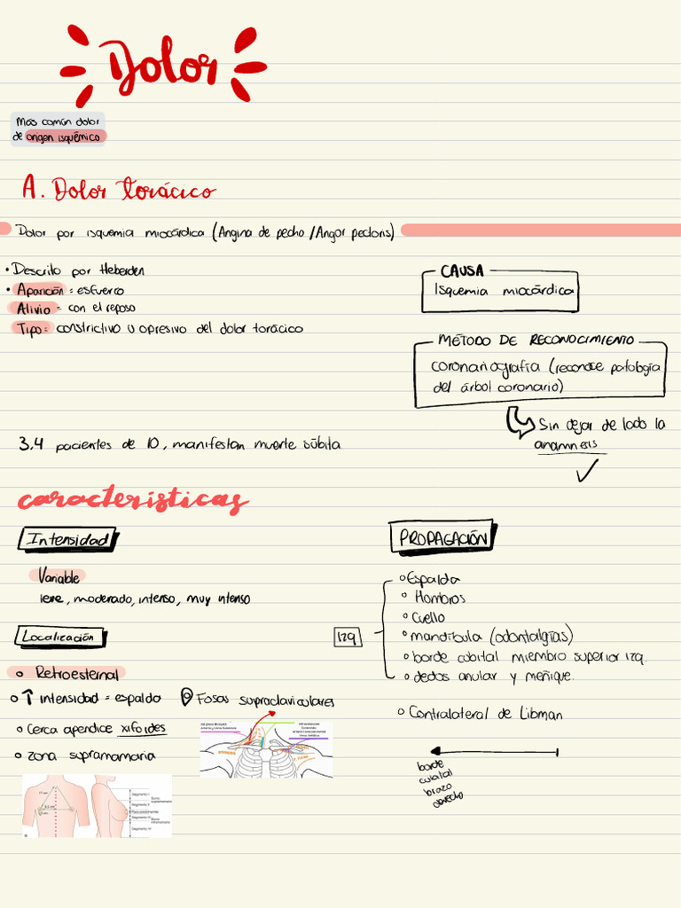 Propedéutica 1 Dolor Cardio | PDF | Medicina Interna | Cardiología