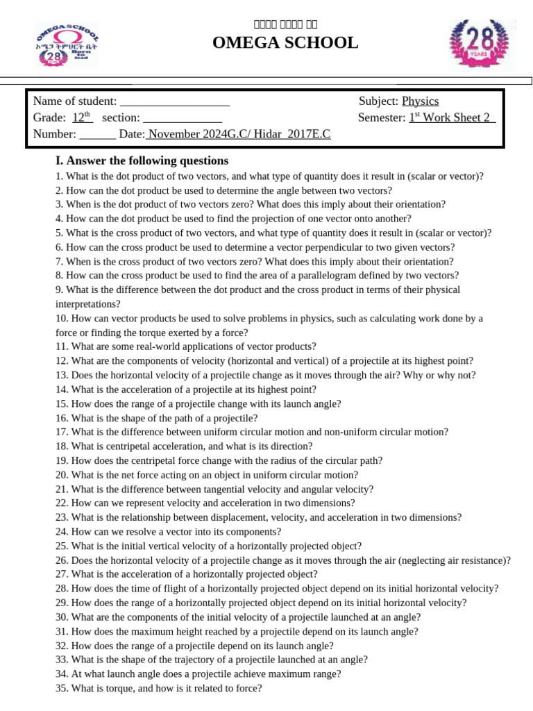 Vector and Projectile Motion Concepts | PDF | Acceleration | Force