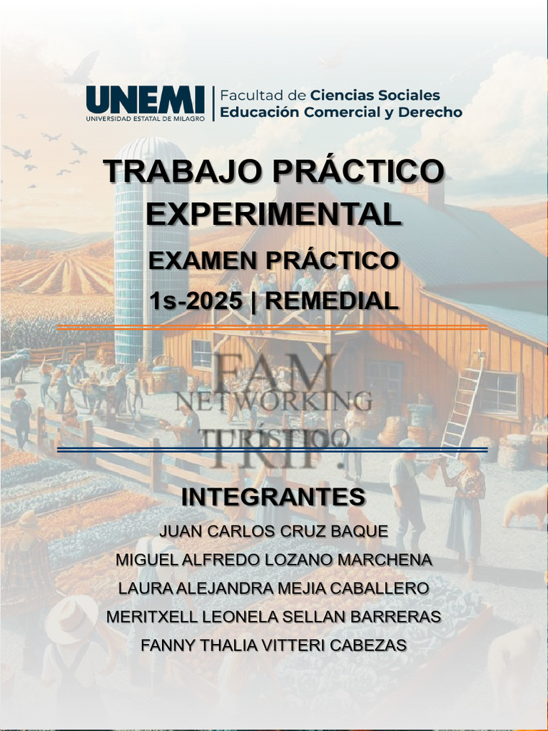 Practica Experimental 1 - Avance | PDF | Turismo | Carne
