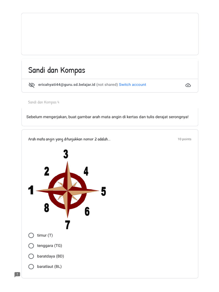 Panduan Arah Mata Angin dan Derajat | PDF