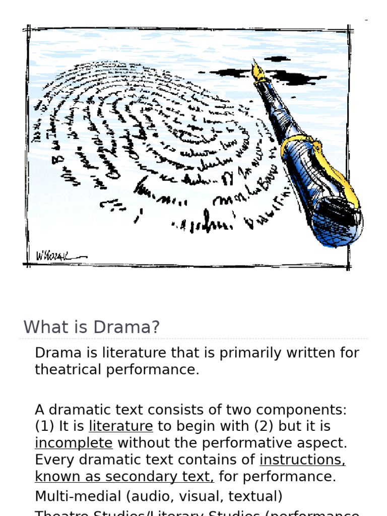 Drama History and Definitions | PDF | English Literature | Play (Theatre)
