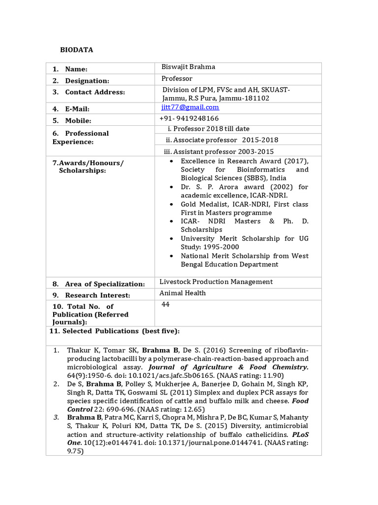 1690018962biodata DR Brahma | PDF