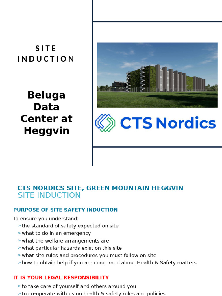 Safety Induction Guide for CTS Nordics Site | PDF | Personal Protective ...