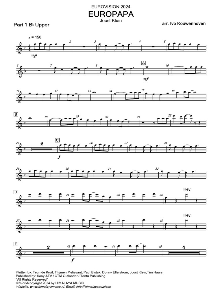 Europapa Part 1 BB Upper | PDF | Pop Songs | Electronic Music