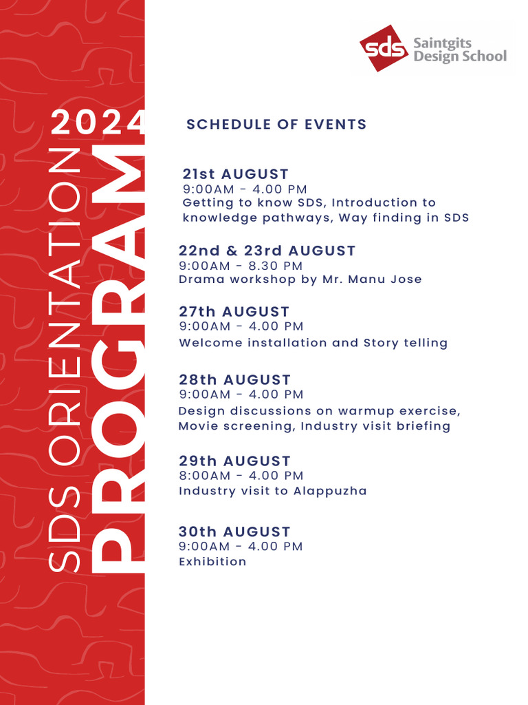 SDS Orientaion Program | PDF