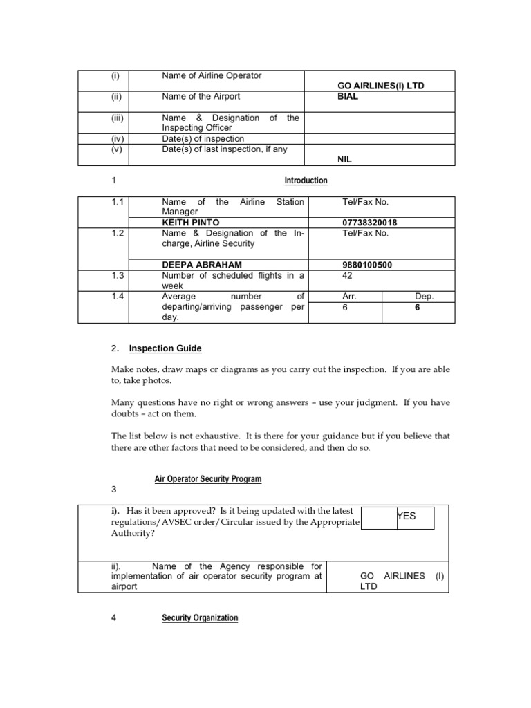 QCP Format Airlines | Airport Security | Cargo